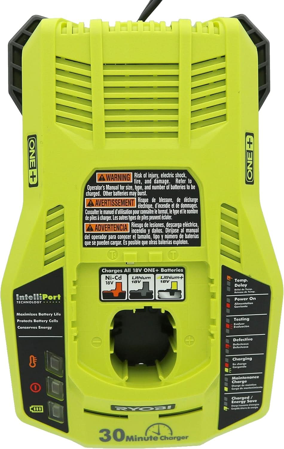 Fast Rapid Charger For Ryobi One+ 18V P108 P104 Li-ion Batteries ...