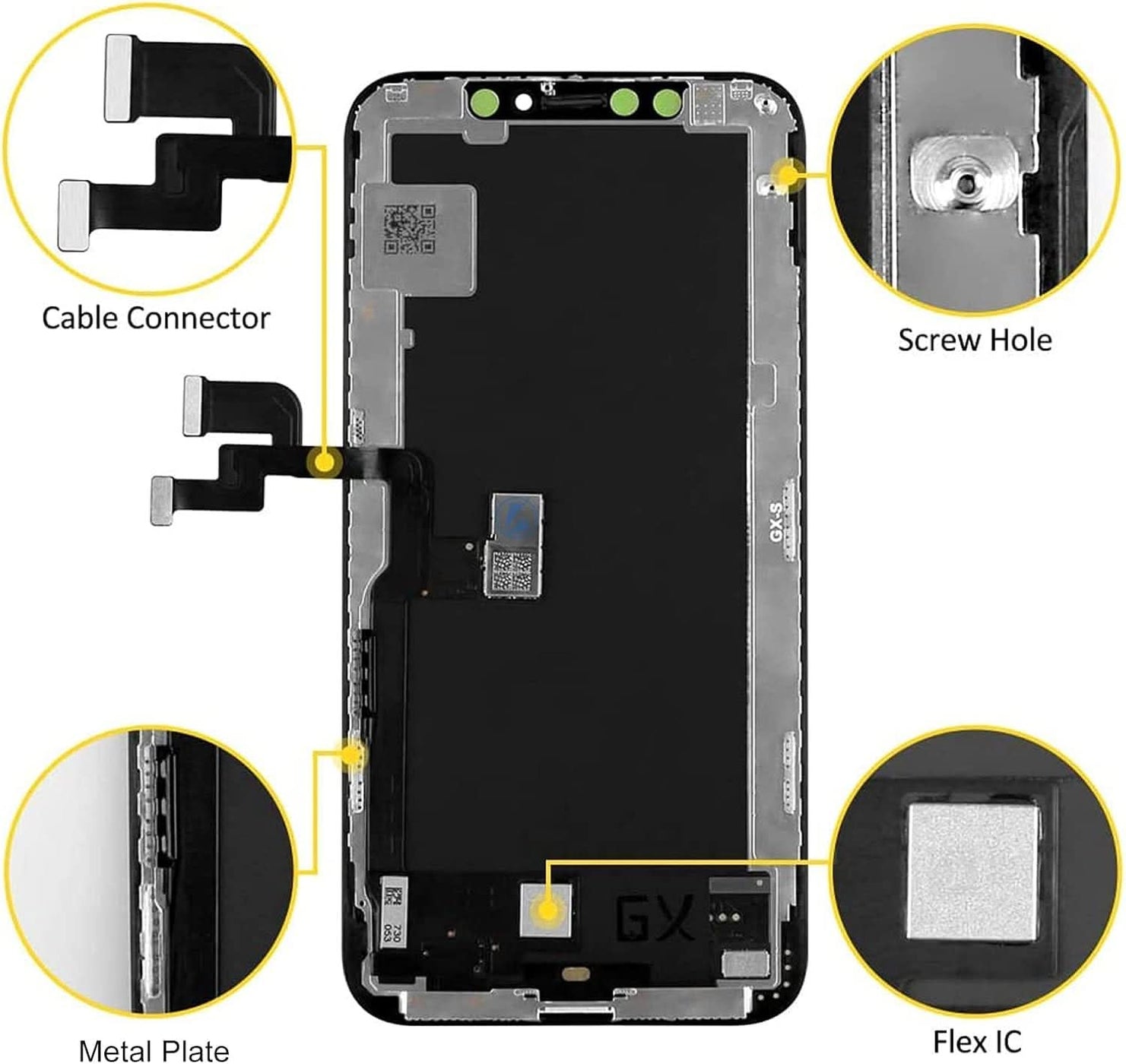 iPhone XS LCD Replacement Screen Assembly Kit — Battery Mate