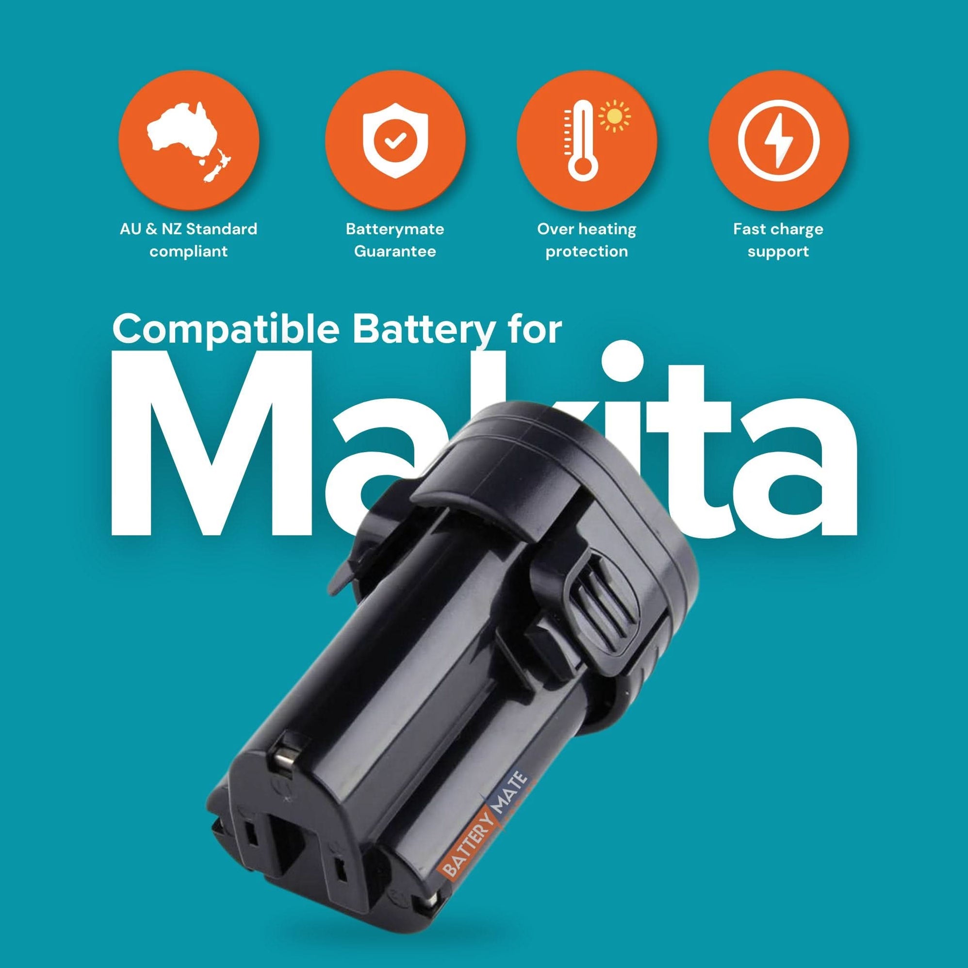 [2 Pack] MAKITA 10.8V Compatible Battery | High Capacity 4.8Ah| BL1013 ...