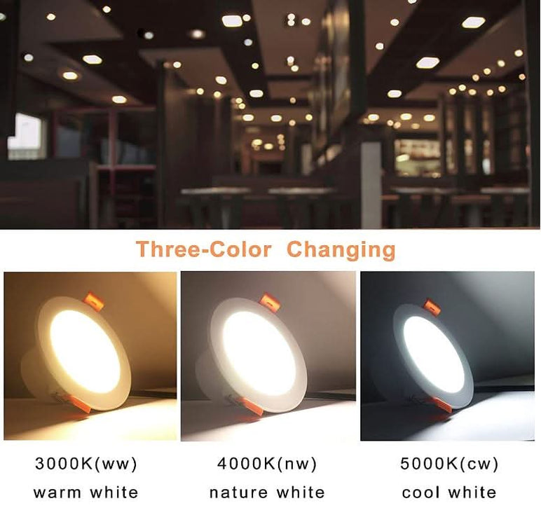 90mm LED Downlight CCT Dimmable Recessed Ceiling Light 3000K/4000K/500 ...
