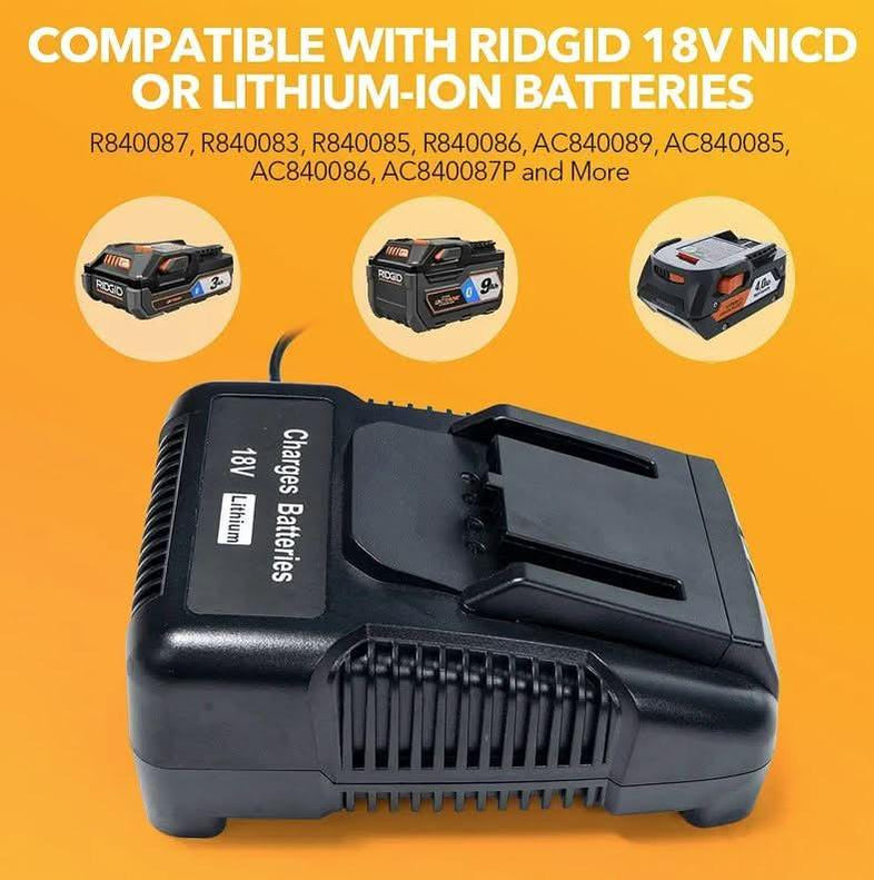 18V Replacement Battery Charger for AEG 18V Cordless Power Tools BS 18C ...