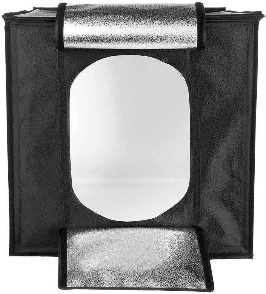 LARGE 80cm Photography Studio Portable LED Light Tent Photo Box + Back ...