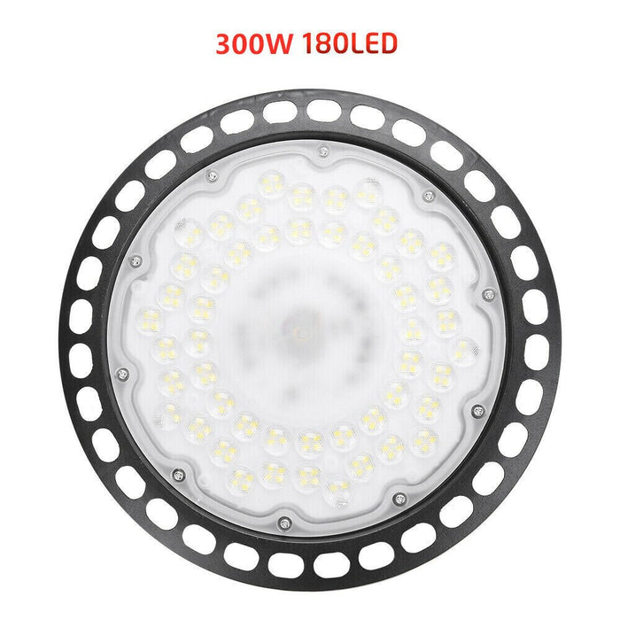 300W LED High Bay Light Low Bay UFO Factory Warehouse Industrial Light — Battery Mate