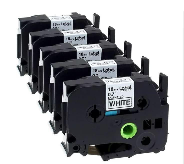 5 Pack Compatible Laminated Label Tape TZe-241 For Brother P-Touch ...
