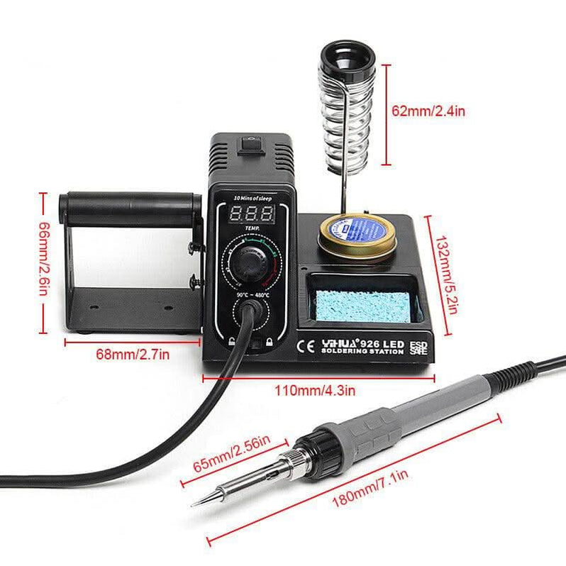 60W Soldering Iron Solder Rework Station Variable Temperature LED ...