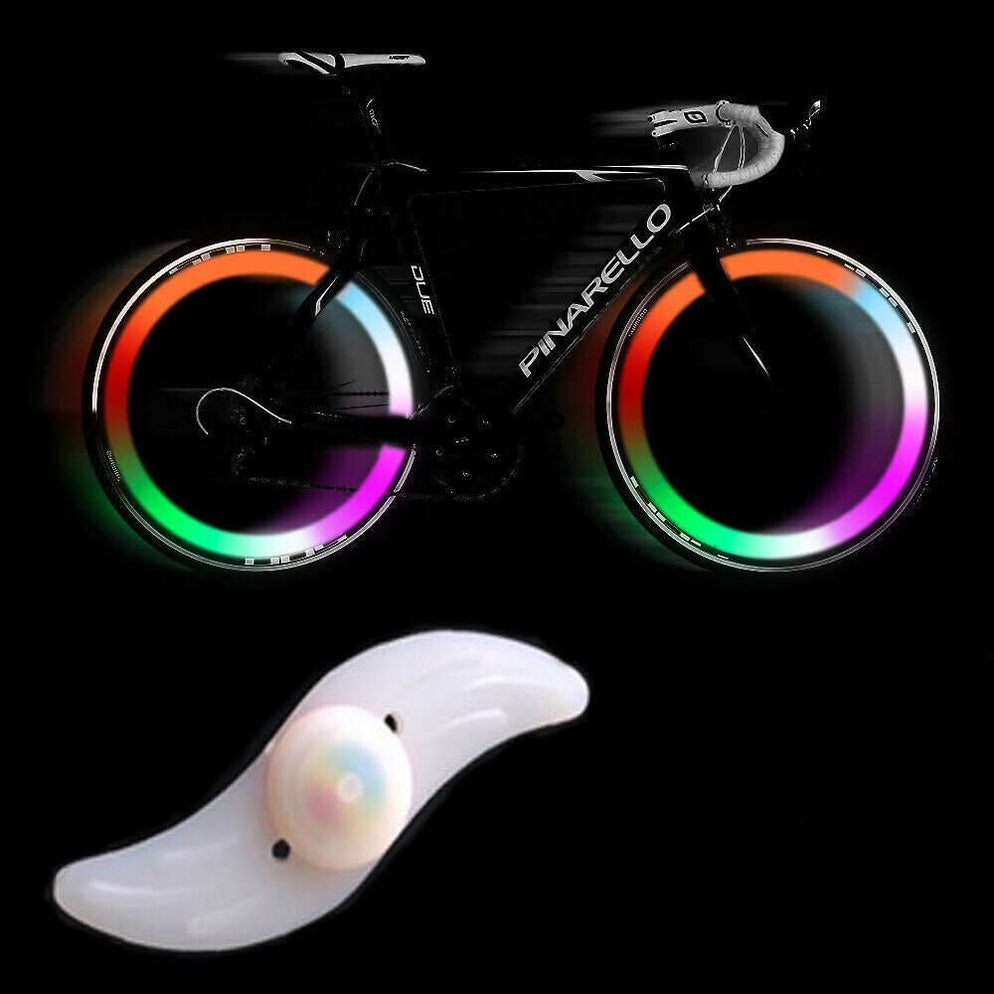 Bike Bicycle Cycling Spoke Wire Tire Tyre Wheel LED Flash Light Lamp 3 ...
