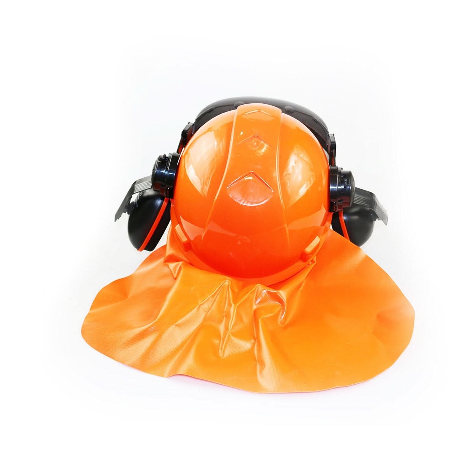 Complete Safety Helmet Visor Ear Muffs Neck Flap Chainsaw Brush Cutter ...