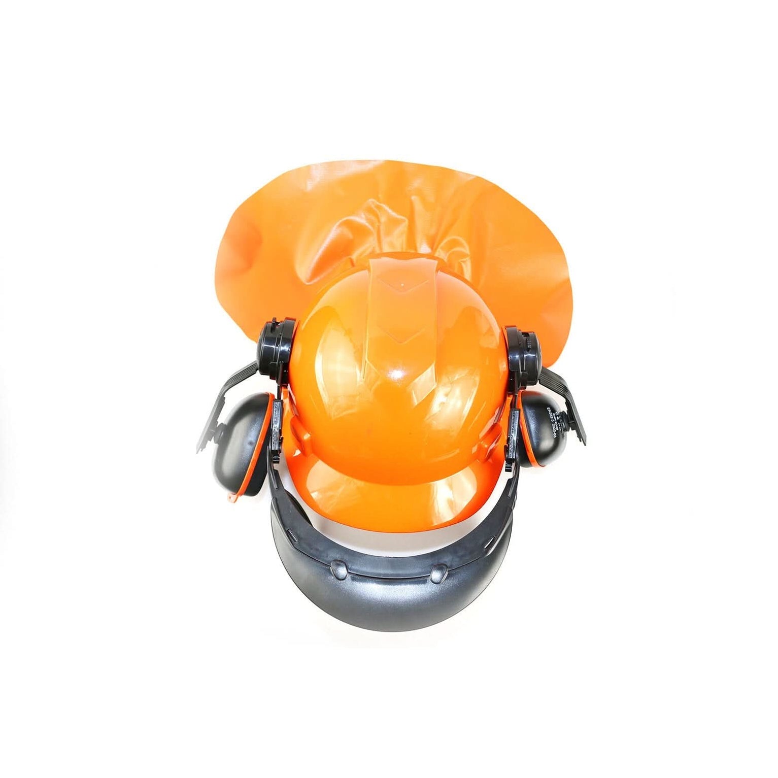 Complete Safety Helmet Visor Ear Muffs Neck Flap Chainsaw Brush Cutter ...