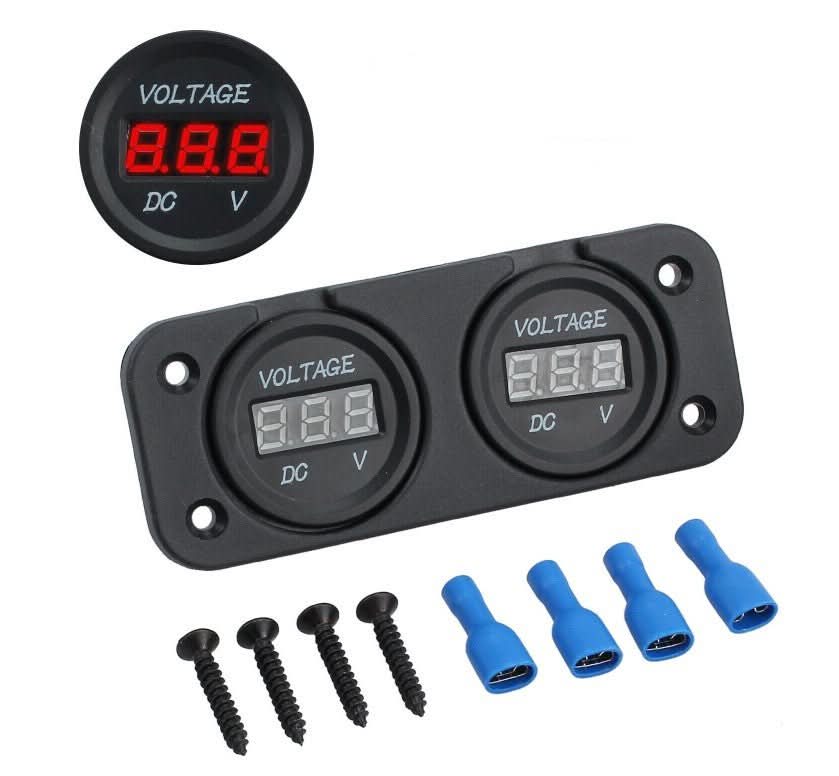 Digital LED Volt Meter Dual Battery Monitor Boat Voltage Marine Gauge — Battery Mate