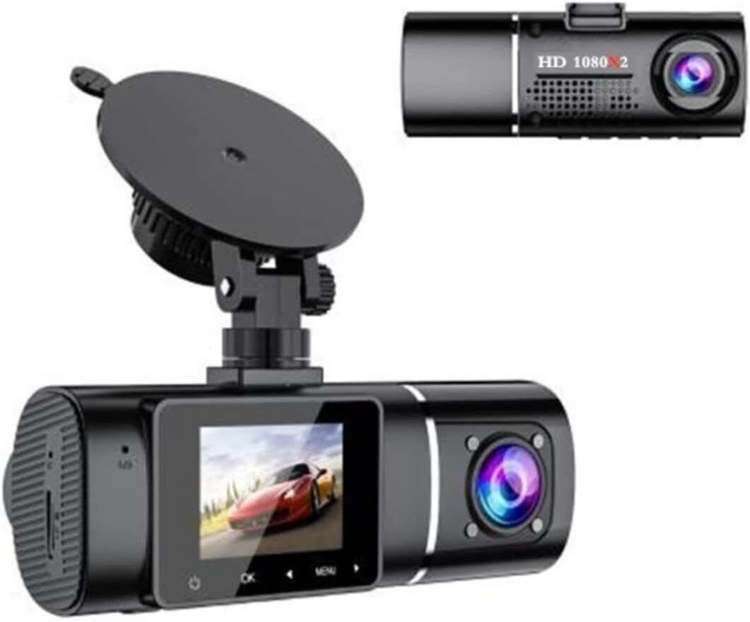 Dual Lens Dash Cam Night Vision, Full HD 1080P Car Recorder Camera 1.5 ...