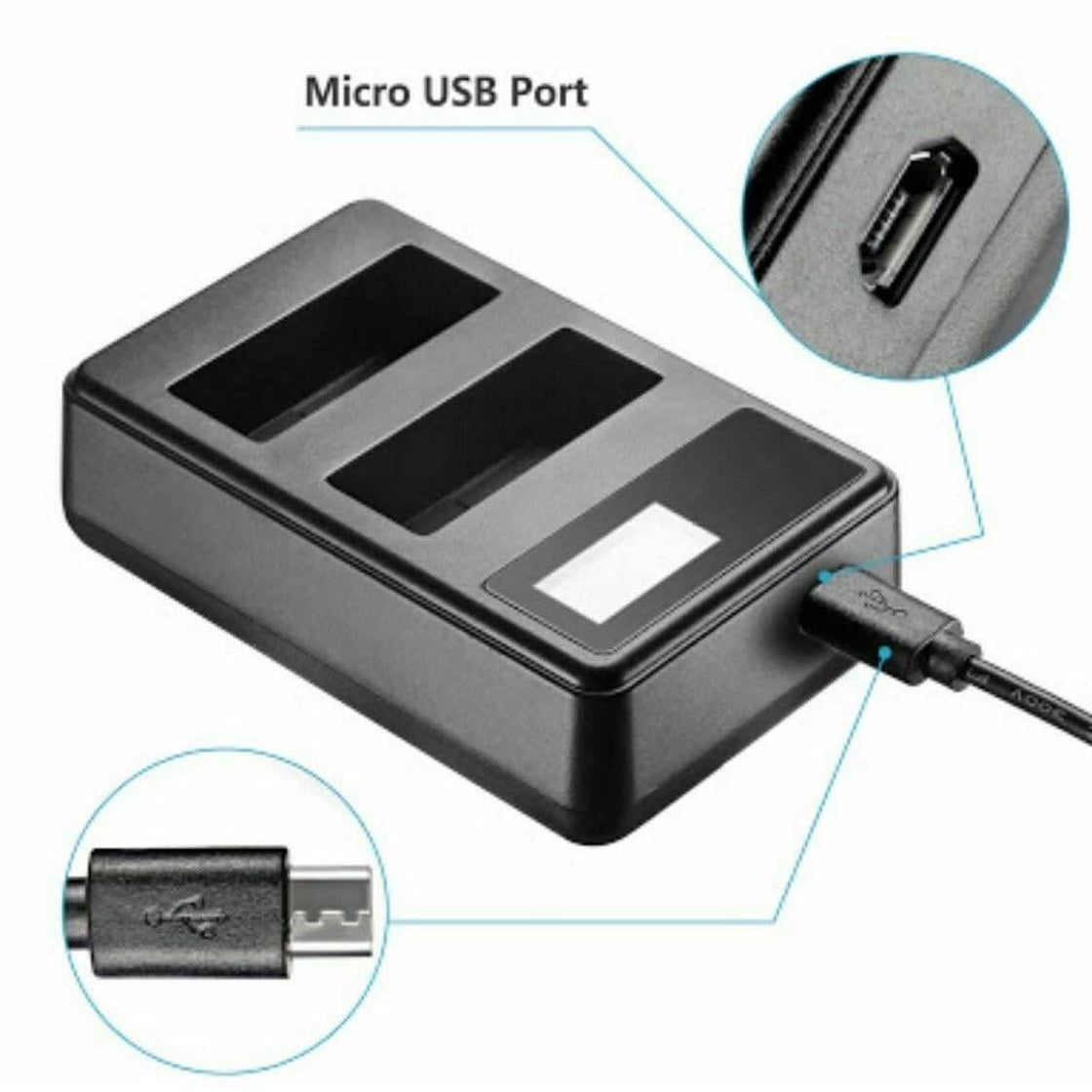 EN-EL14 Camera DUAL Charger for Nikon D5100 D3100 D3200 D3300 — Battery ...