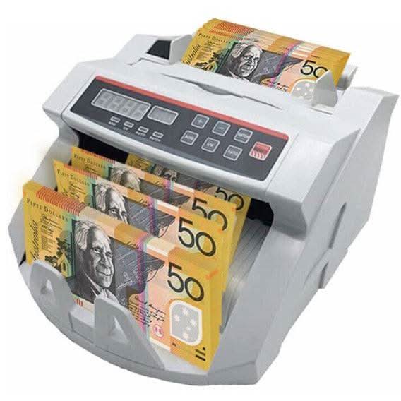 Portable Australian Money Bill Banknote Cash Counter Machine + Digital ...