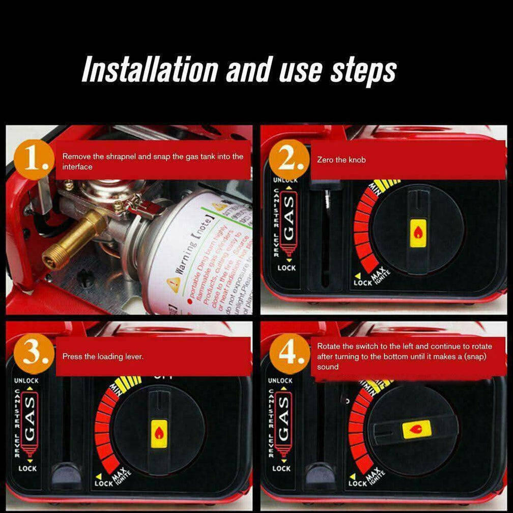 Portable Butane Gas Heater Camping Camp Tent Outdoor Hiking Camper Sur ...