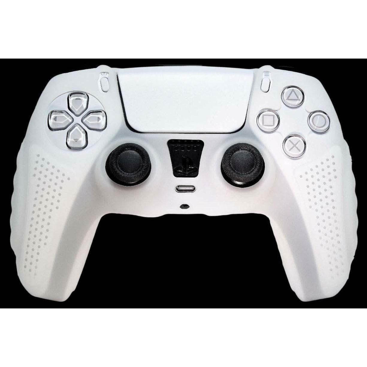 Silicone Cover Compatible For PS5 Controller Case Skin - Clear White ...