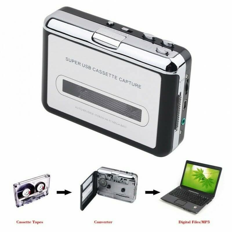Tape to PC USB Cassette MP3 CD USB Converter Capture Digital Audio ...