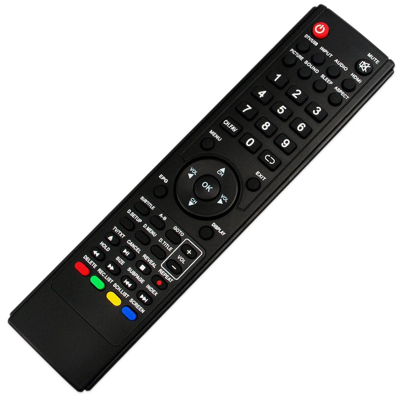 TEAC Compatible 0118020315 TV Remote Control LCDV2656HDR LCDV3256HDR ...