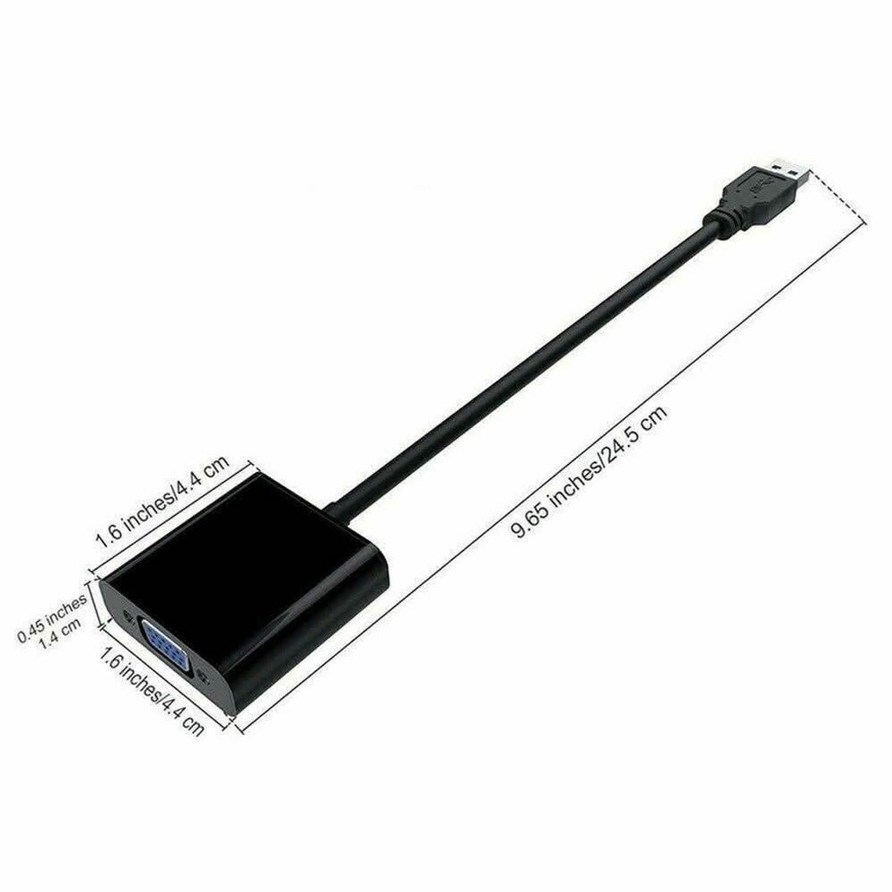USB 3.0 to VGA Converter Adapter Multi-Display External Video Graphic ...