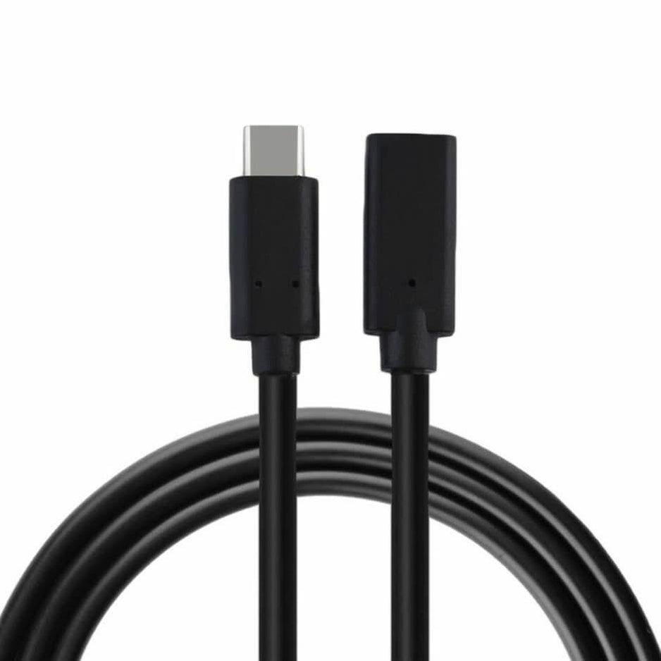 USB 3.1 Type-C Extension Charging Cable Male to Female Cord USB-C Lead ...
