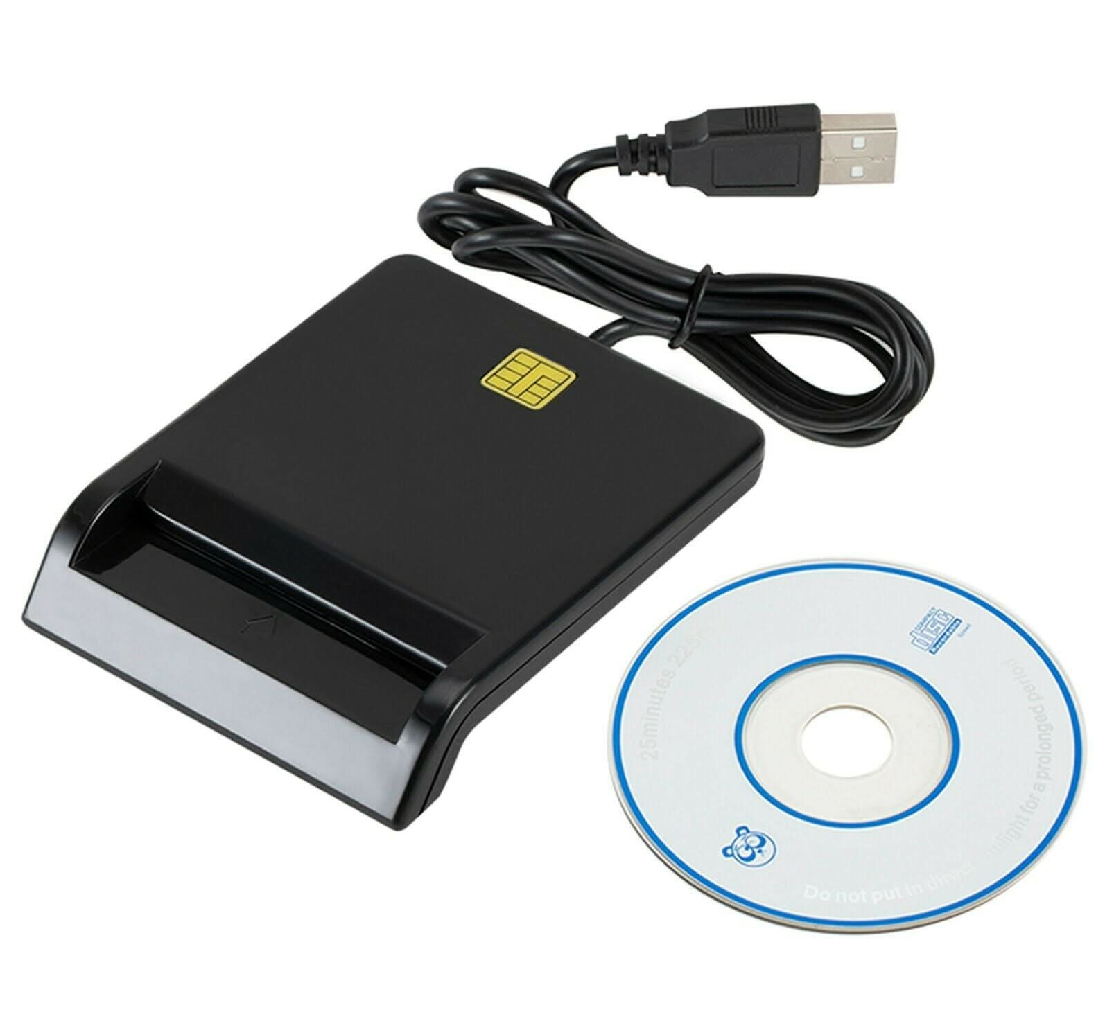 USB Smart Card Reader Common Access CAC ID IC ATM Bank Card Cloner ...