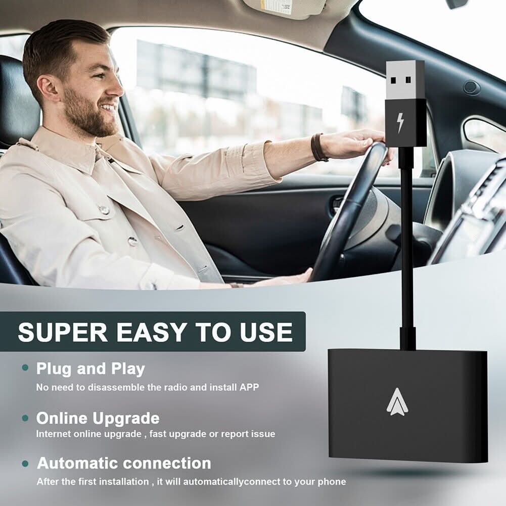 USB Wireless CarPlay Dongle Adapter for Android Car Auto Navigation Pl ...